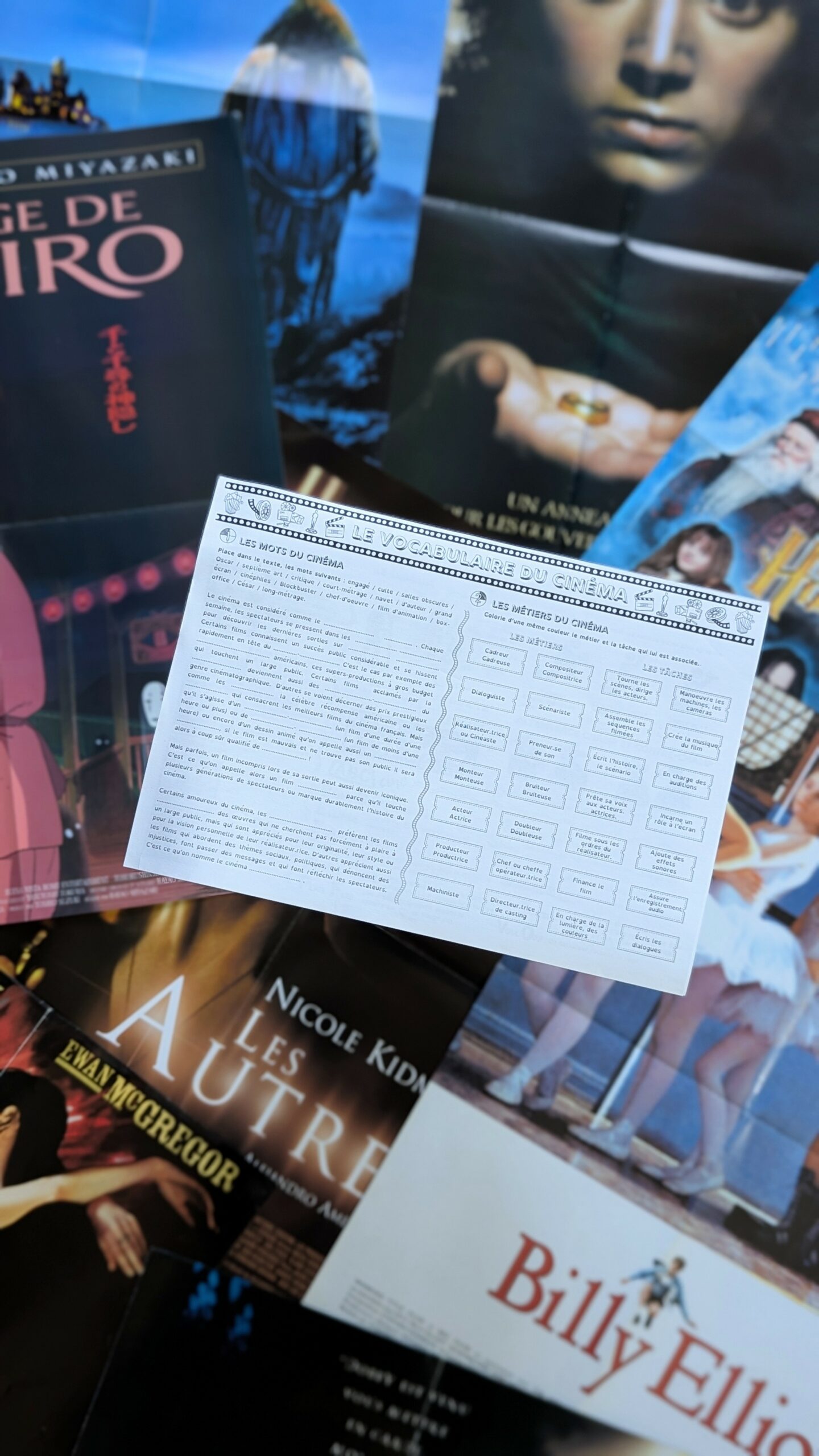 Le vocabulaire du cinéma - La Bande à Baudelaire